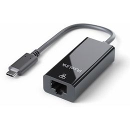 PureLink - usb-c auf Ethernet Adapter - Gigabit 1000Mbps - iSerie 0,10m schwarz (IS261)