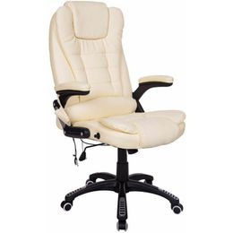 Bc-elec - A2-0057 bürostuhl schreibtischstuhl massagesessel bürosessel drehstuhl massage und heiz Beige - Beige