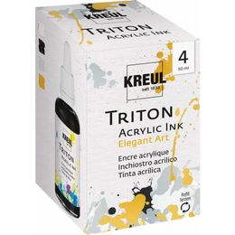 Kreul - Triton Acrylic Ink 50 ml 4er Set Elegant Art Textilfarbe