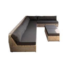 Lounge Set 13 Gerüst Holz - GL-Form - inkl Kissen - Wood4you