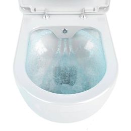 Aloni - Wand Hänge wc Spülrandlos Toilette Bidet Taharet Rimless Taharet wc + Deckel - Weiß