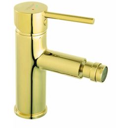 Goldene Einhebelmischer Bidetarmatur von Ferro Modell Fiesta - Badarmatur Bad Wasserhahn für das Bidet