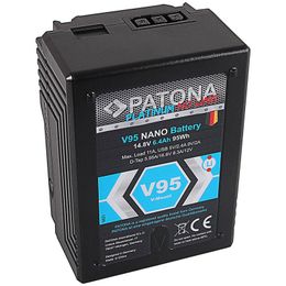 Patona - Platinum V95 nano V-Mount Akku D-Tap Ersatz-Akku 95 Wh für Kamera