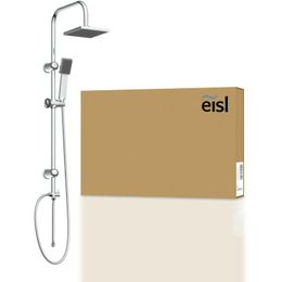 EISL® Duschset easy energy, Regendusche ohne Armatur, Duschsystem mit Kopfbrause und Handbrause, Duschbrause, Dusche Chrom - Chrom