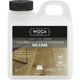 Oil Care Holzboden-Pflegeöl für geölte Böden, Holzbodenpflege 1 Liter weiß - Woca