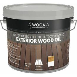 Woca - Exterior Holzpflegeöl (Grundbehandlung und Pflege) steingrau 2,5 Liter