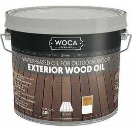 Woca - Exterior Holzpflegeöl (Grundbehandlung und Pflege) dunkel grau 2,5 Liter