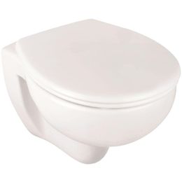 aquaSu - Wand WC-Set , Tiefspüler , Spülrandlose Toilette , Hängetoilette , Einfache Reinigung , weiß