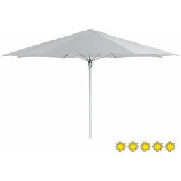 Gastronomie Sonnenschirm Braumeister ø 500 cm, weiß, mit Volant, Bezug aus 100% Polyester, Gestell aus Aluminium, 17,1 kg - Doppler