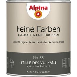 Alpina - Feine Farben Lack No. 33 Stille des Vulkans anthrazit edelmatt 750 ml Buntlacke