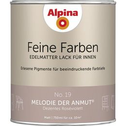 Alpina - Feine Farben Lack No. 19 Melodie der Anmut roséviolett edelmatt 750 ml Buntlacke