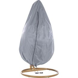 Beliani - Regenschutz für Hängesessel 200 x 120 cm aus Polyester mit pvc Beschichtung Rechteckige Folie Modern - Grau
