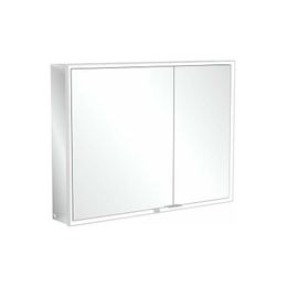 Villeroy & Boch My View Now, Spiegelschrank für Aufputzmontage, mit Beleuchtung, 1000x750x168 mm, mit Ein-/Ausschalter, Smart Home fähig, 2 Türen, A45710 - A4571000
