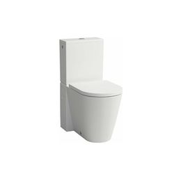 Kartell Stand-WC für Spülkasten, Tiefspüler, ohne Spülrand, 370x660x430, Farbe: Snow (weiß matt) - H8243377570001 - Laufen