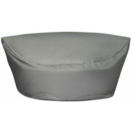 Beliani - Regenschutz für Sonneninsel Grau 170 x 160 x 75 cm aus Polyester mit pvc Beschichtung Oval Modern - Grau