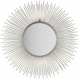 Beliani Wandspiegel Silber ø 80 cm Rund Mandala Glamour Modern - Silber