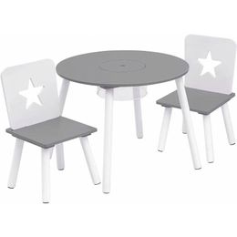 WOLTU - Kindersitzgruppe Tisch-Set mit Stauraum aus Kiefernholz