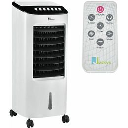 Juskys - Mobiles Klimagerät mit Fernbedienung, Schwingfunktion & Timer – Klimaanlage 65 Watt 76cm – Luftkühler 3 Geschwindigkeiten – Weiß