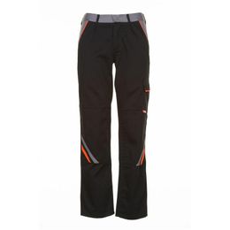 Planam - Bundhose Visline schwarz/orange/zink Größe 44 - schwarz