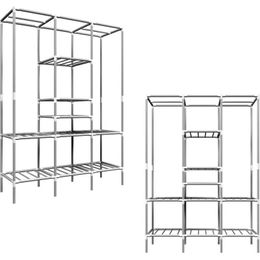 Eyepower Xl Kleiderschrank Metall Regal System Stange