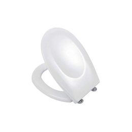 CAESAROO - Toilettensitze wärmehärtendem 37x45 cm glänzend weiß lackierter mit Verschluss soft close Glänzendes Weiß