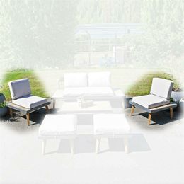 EstexoH&G Estexo - Sitzgruppe Gartenmöbel Gartenlounge Lounge Set Gartenset Outdoor Möbel Terrasse Stühle (2er)