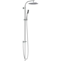 EISL® Eisl Duschsystem STILOVAL, Höhe 101 cm, Regendusche ohne Armatur, Duschsystem mit Kopfbrause und Handbrause, silberfarben