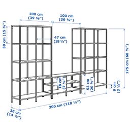 IKEA VITTSJÖ TV-Möbel, Kombination