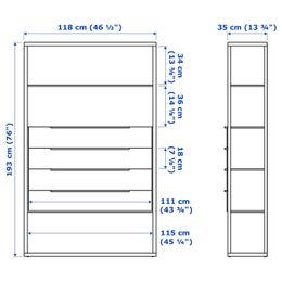 IKEA FJÄLKINGE Regal mit Schubladen