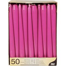 50 Papstar Kerzen fuchsia