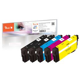 Peach E405 5 Druckerpatronen (2*bk/c, m, y) ersetzt Epson No. 405 f&uuml;r z.B. Epson WorkForce ECC 7000, Epson WorkForce Pro WF -3800 (wiederaufbereitet)