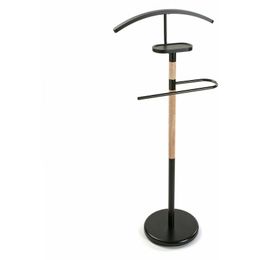 Versa Holstebro Moderner und multifunktionaler Herrendiener mit 2 Haken oder Aufhängern für Männer- oder Damenkleidung, Maßnahmen (h x l x b) 112 x 28,8 x