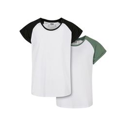 Urban Classics Shirt girl Green, Black size 134/140