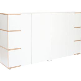 Mehrzweckschrank Tojo "stau" Schränke Gr. B/H/T: 200 cm x 110 cm x 40 cm, weiß Mehrzweckschränke