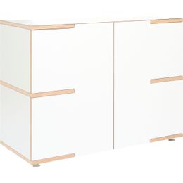 Mehrzweckschrank Tojo "stau" Schränke Gr. B/H/T: 100 cm x 75 cm x 40 cm, weiß Mehrzweckschränke