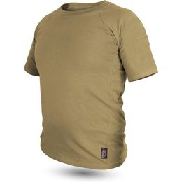 Normani Funktionsshirt Herren Taktisches T-Shirt Captain Kurzarm Kampfshirt mit Klettflächen auf den Armen Sommer T-Shirt Paintball Shirt