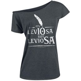 Harry Potter Leviosa T-Shirt dunkelgrau meliert in L