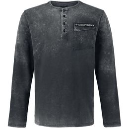 Black Premium by EMP Through The Glass Langarmshirt schwarz in L