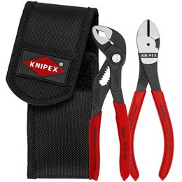Knipex Zangen-Set mit Werkzeugg&uuml;rteltasche schwarz/rot 2-teilig