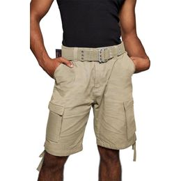 Normani Bermudas Sommer-Shorts „Kalahari“ mit Gürtel „Wadi“ kurze Sommerhose Freizeithose Vintage-Shorts