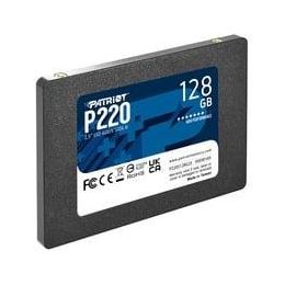 PATRIOT P220 128 GB, SSD schwarz, SATA III 6 Gb/s, 2,5"