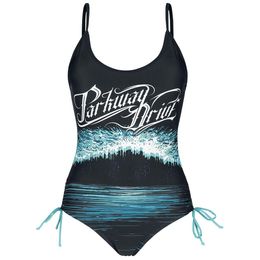 Parkway Drive EMP Signature Collection Badeanzug schwarz blau weiß in L