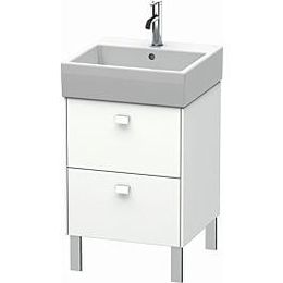 Duravit Brioso Waschtischunterbau BR443201818 484x459mm, Weiß Matt, 2 Auszüge