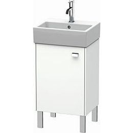 Duravit Brioso Waschtischunterbau BR4430L1018 434x339mm, Weiß Matt, Tür links, Griff Chrom