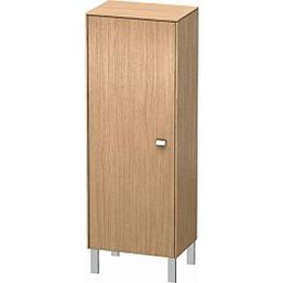 Duravit Brioso Halbhochschrank Individual 91-133cm BR1341L1052, Europ. Eiche, Tür links, Griff Chrom