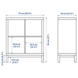 IKEA KALLAX Regal mit Untergestell