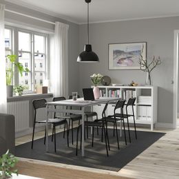 IKEA GRÅSALA / ADDE Tisch und 6 Stühle
