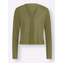 WITT Damen Bolero mit langen &Auml;rmeln, khaki, Gr&ouml;&szlig;e 38