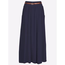 WITT Damen Schlupfrock mit passendem G&uuml;rtel, nachtblau, Gr&ouml;&szlig;e 19