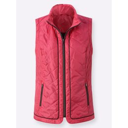 WITT Damen Steppweste, fuchsia, Gr&ouml;&szlig;e 36